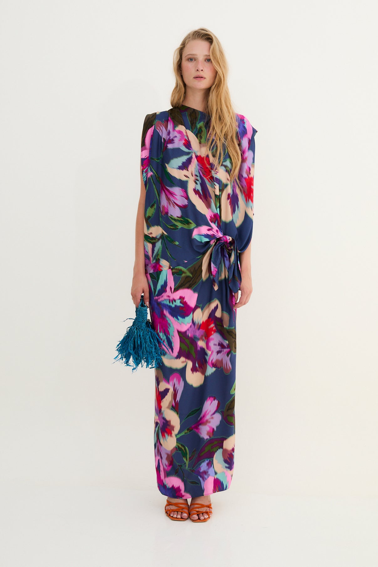 Vestido Italiano Monet Azul | Fluidez y Estilo – Sophie and Lucie
